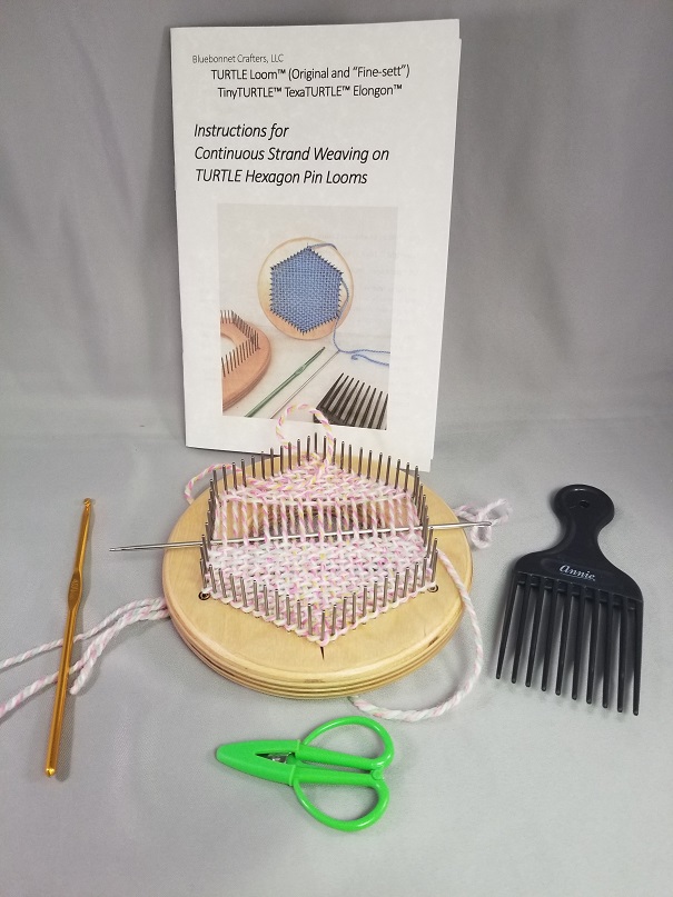 Baby Blanket Number 5 and the Turtle Loom | DebbiWeaves